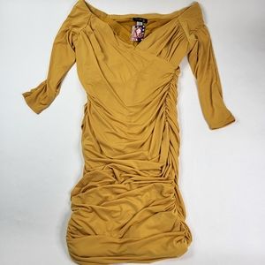Laura Byrnes | Dresses | Laura Byrnes Mustard Yellow Monica Wiggle ...